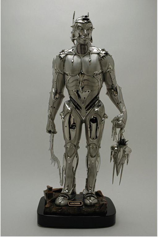 Archer Cyborg Bronze Statue by artist Bill Toma – Millionaire Gallery