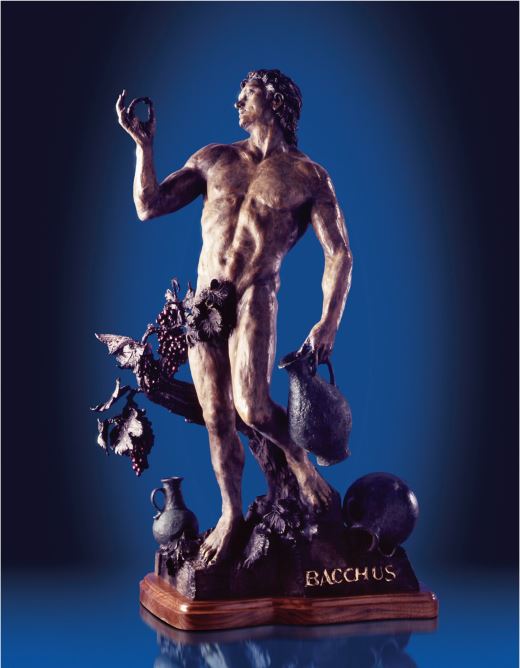 Bacchus II Bronze Statue by artist Lorenzo Ghiglieri – Millionaire Gallery