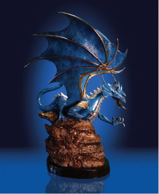 Dragon Keep Bronze Statue by artist Bill Toma – Millionaire Gallery