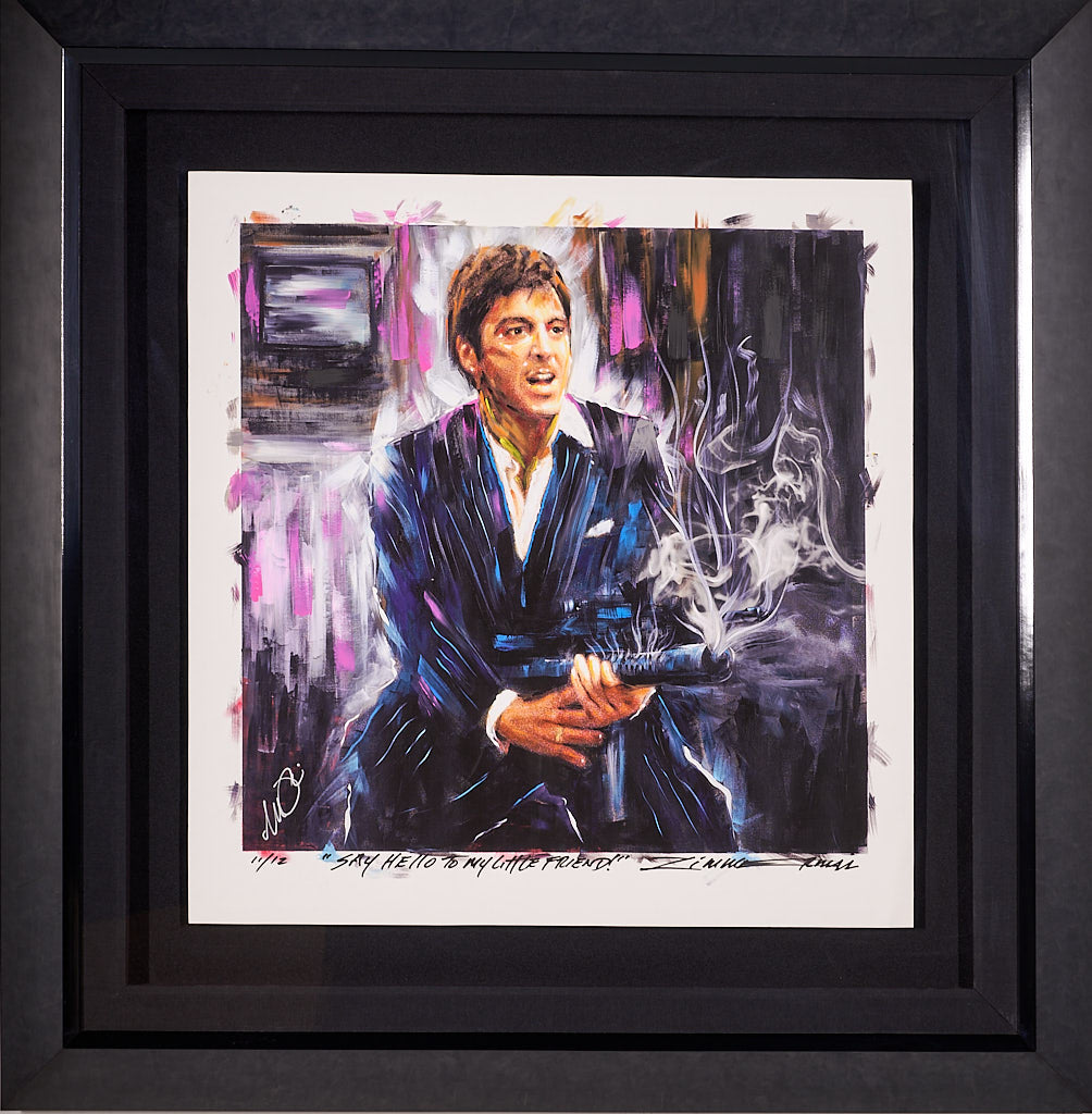 Al Pacino in Scarface "Say Hello to my Little Friend" Limited Painting ...