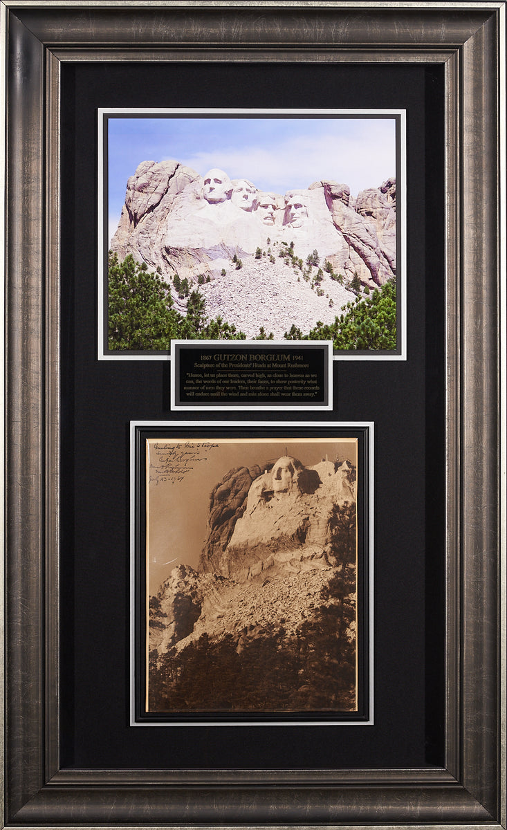 Gutzon Borglum - Mt Rushmore Sculptor with JSA Authenticated Signature ...