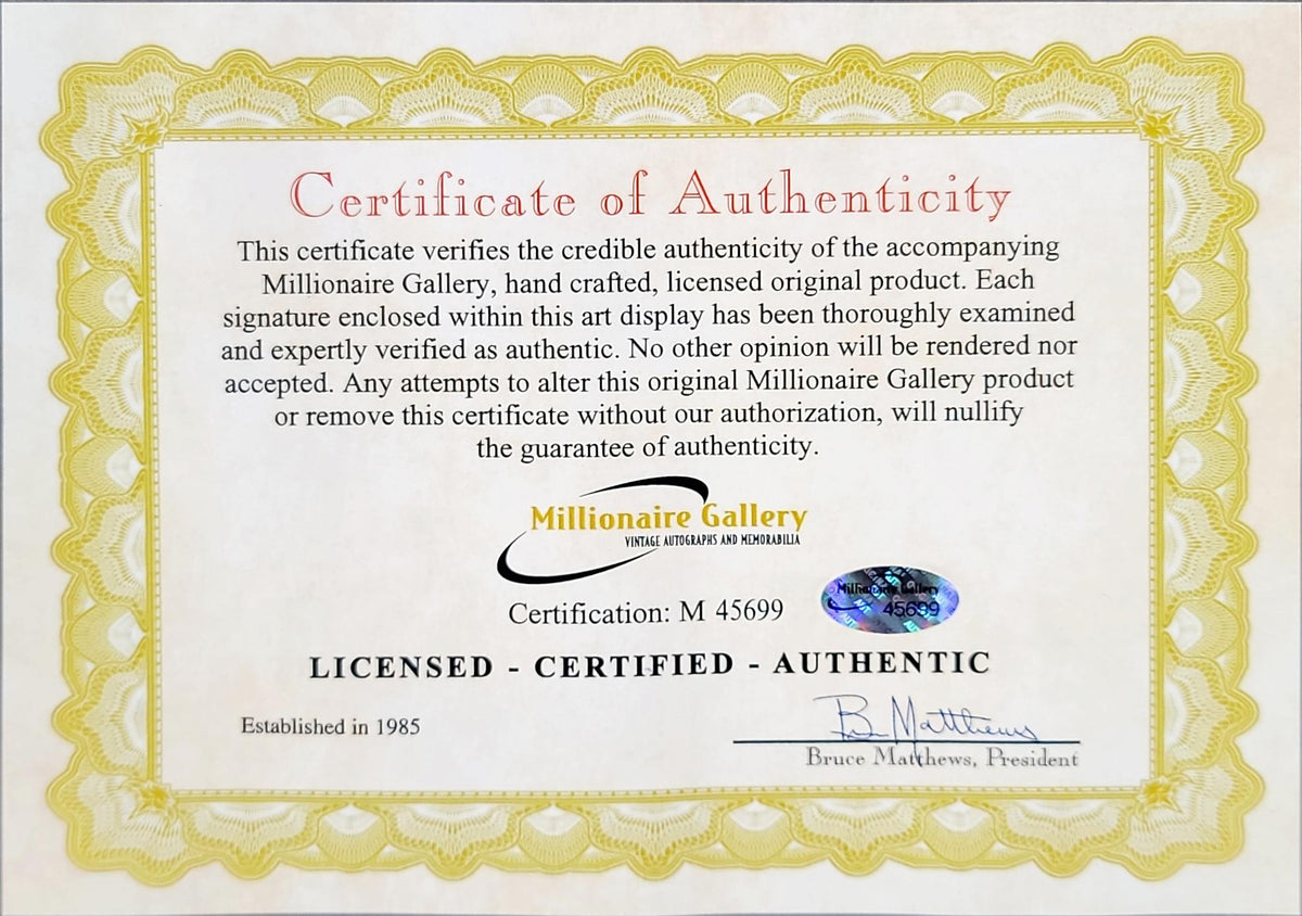 Rami Malek Signature as Freddie Mercury from Bohemian Rhapsody ...