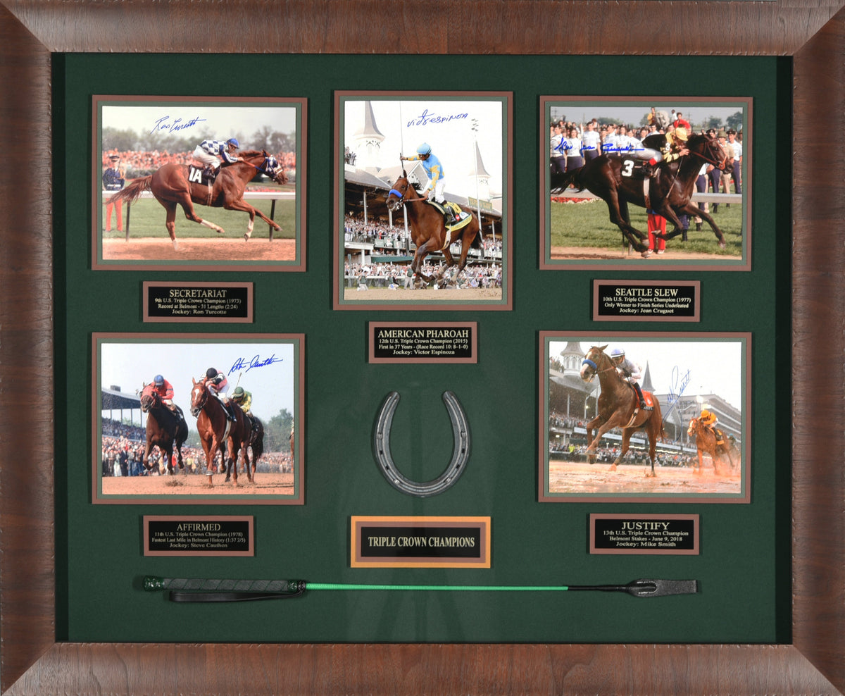 Triple Crown Champions Autographed Collection of all Five Champions ...