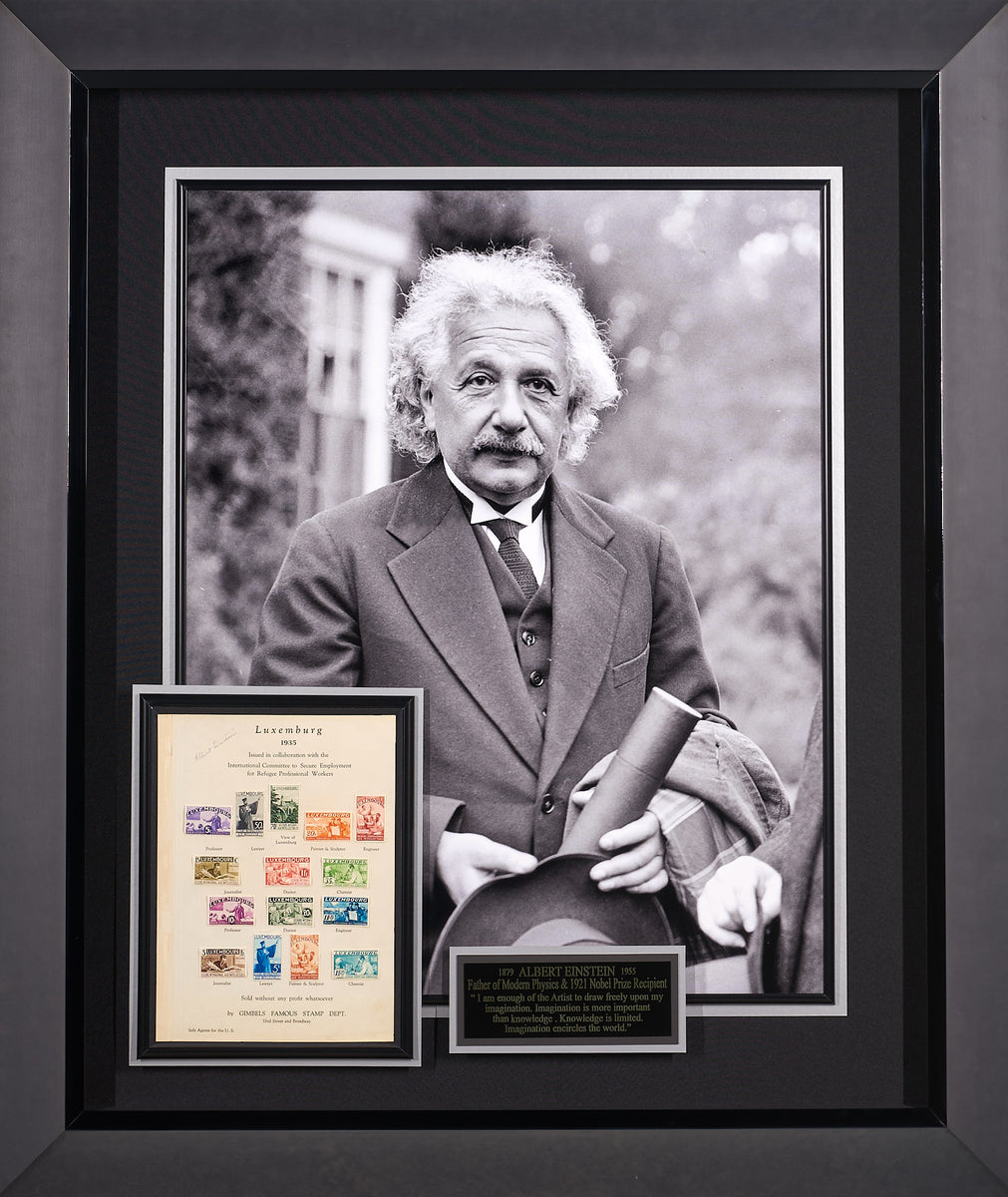 Albert Einstein with JSA authenticated Autographed Gimbels Intellectua – Millionaire Gallery
