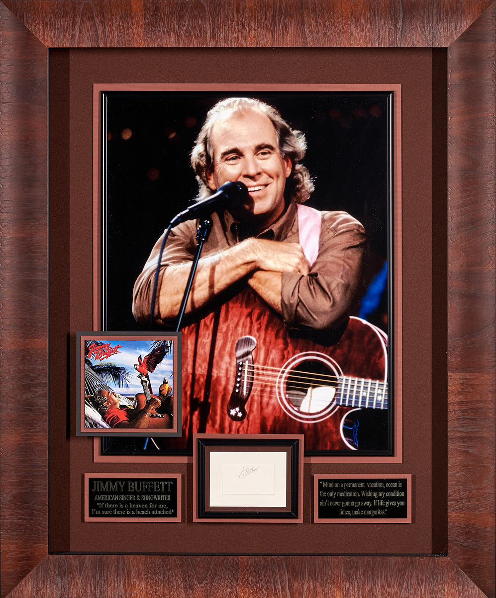 Jimmy Buffett with JSA Authenticated signed card - 28"x34 ...