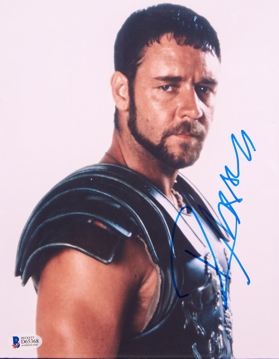 Gladiator Movie Poster with Beckett Authenticated Signed Photo of Russ ...