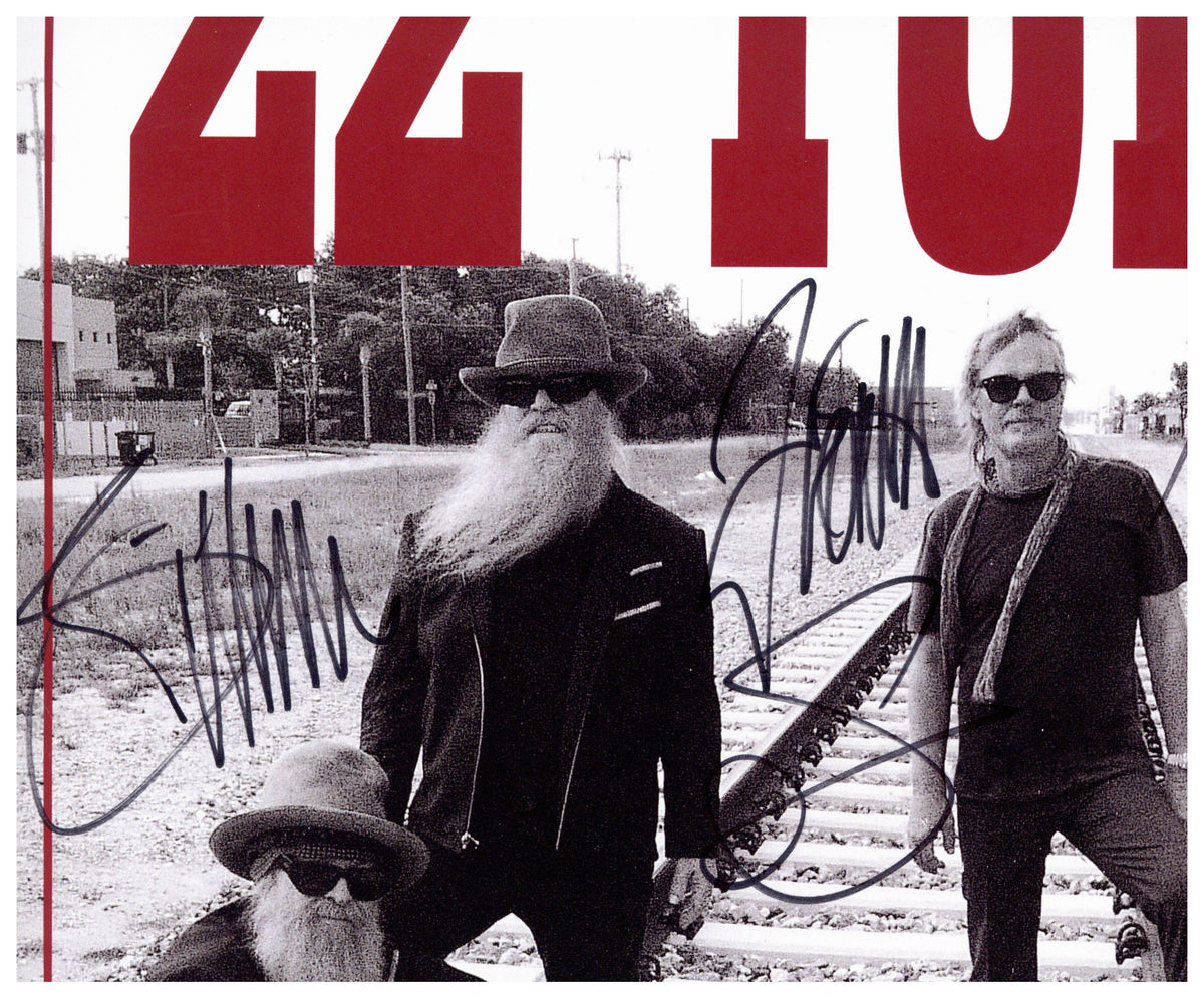 ZZ Top With PSA Authenticated signed poster by all three band members ...