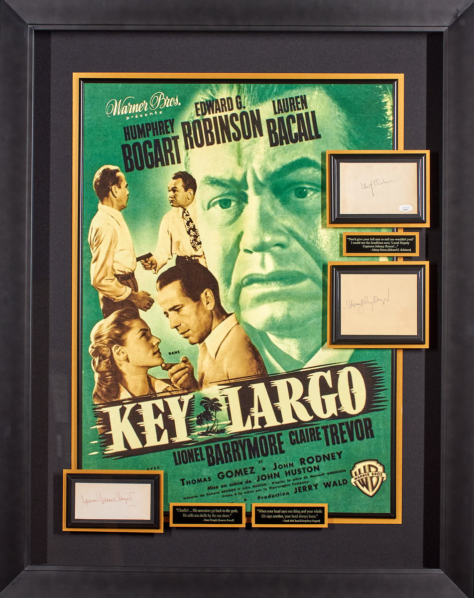 Key Largo Movie Poster with Authenticated Signatures from Humphrey Bog ...