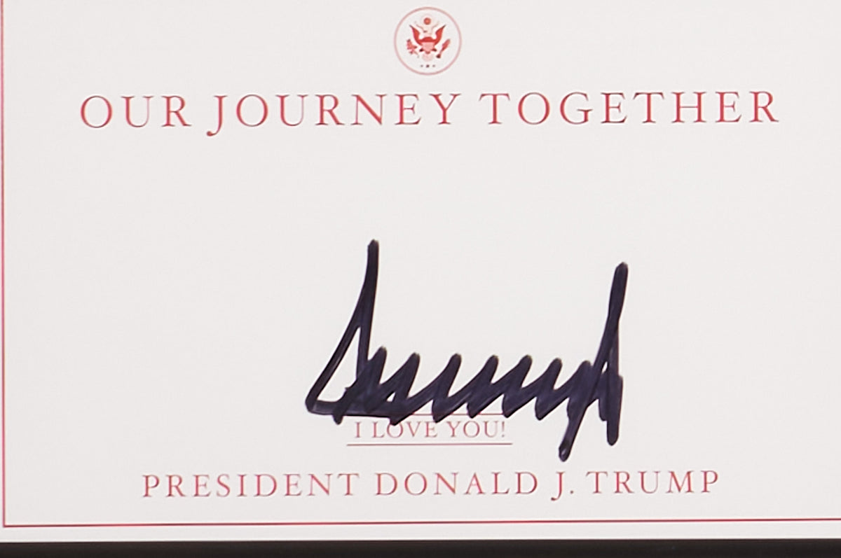 President Donald Trump Poster with JSA Authenticated Signature Card ...