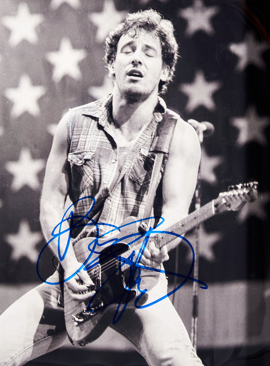 Springsteen and Clemons with Saxaphone and two JSA Authenticated Signa – Millionaire Gallery