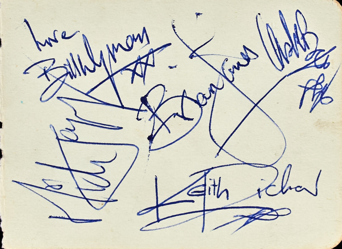 The Rolling Stones JSA Authenticated Signatures and Album Cover with R ...
