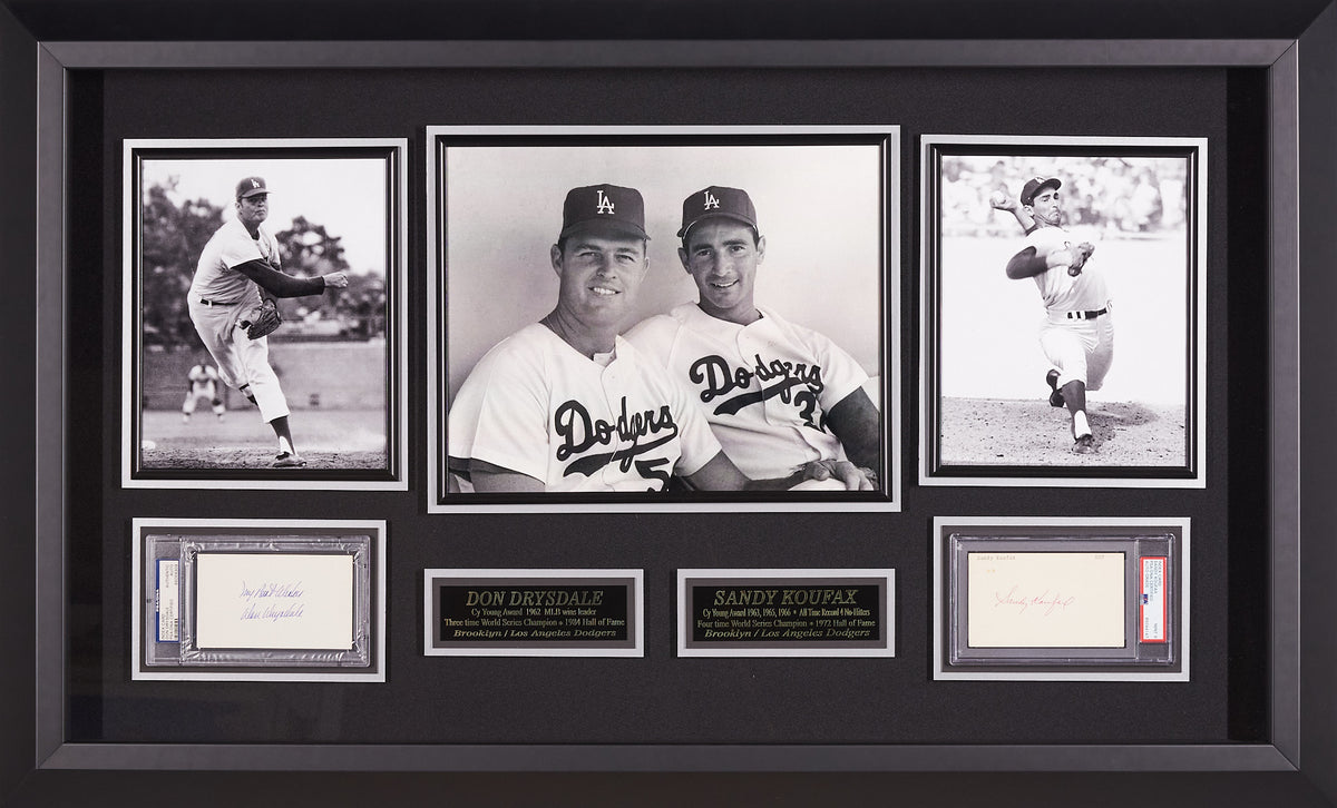 The Dodgers Sluggers PSA Authenticated Signatures of Don Drysdale and ...