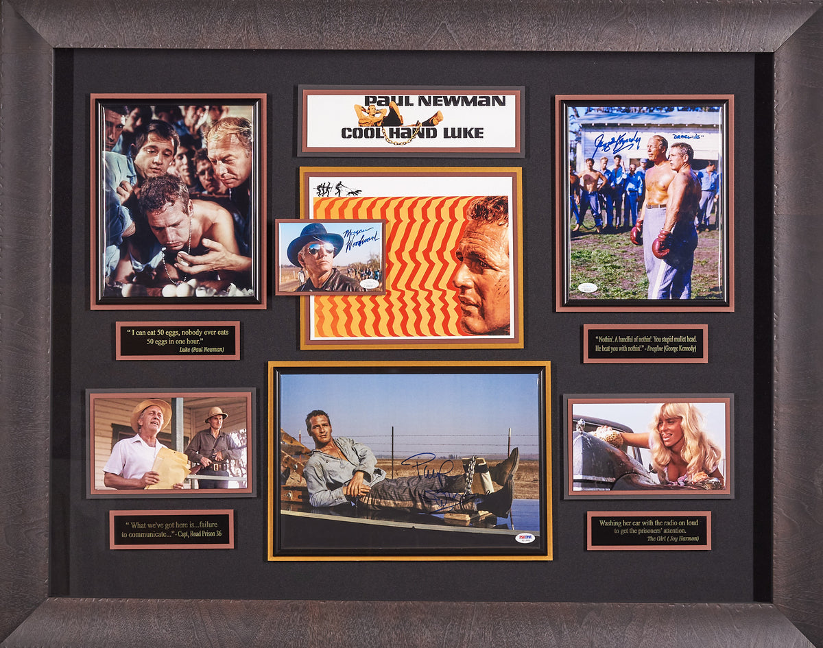Cool Hand Luke with Authenticated. Signatures of Paul Newman, George K ...