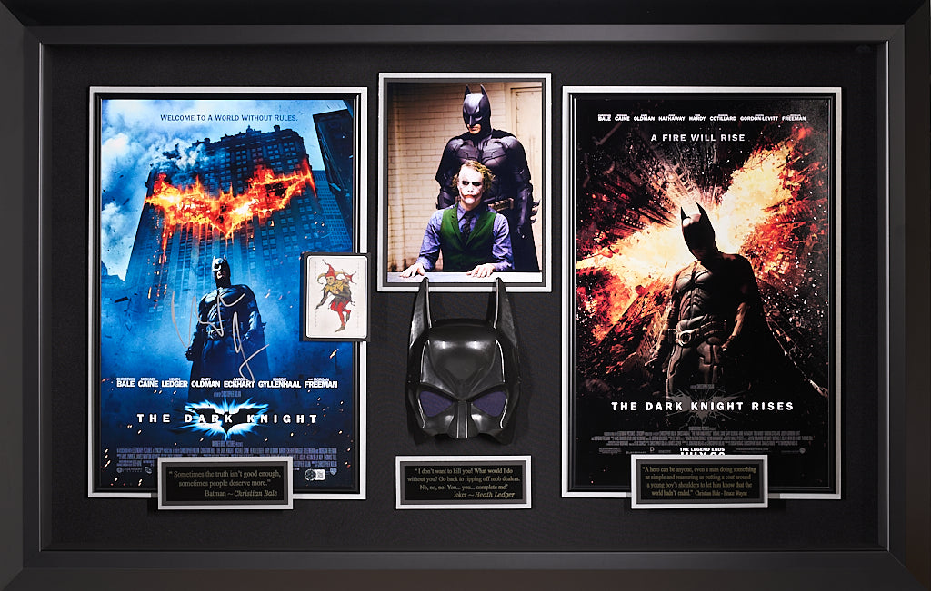 The Dark Knight Batmen Christian Bale Beckett Authenticated Signature ...