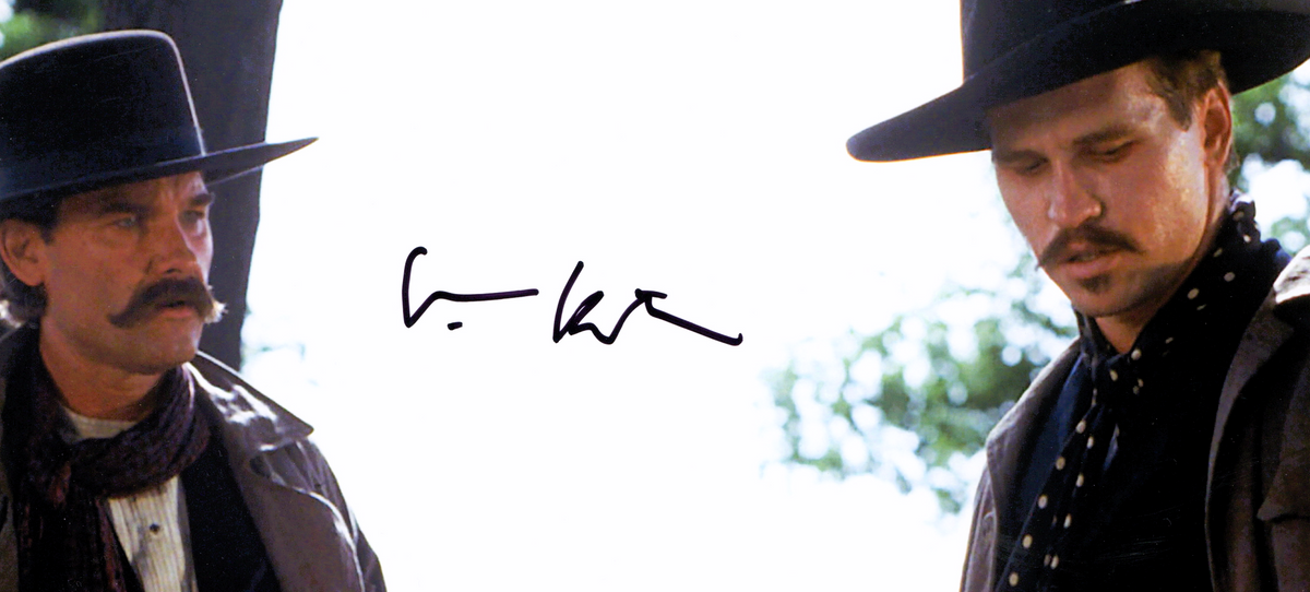 Tombstone with Val Kilmer with JSA Authenticated Signature - 26"x35 ...