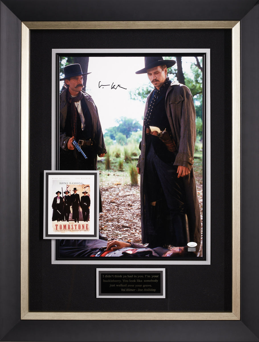 Tombstone with Val Kilmer with JSA Authenticated Signature - 26"x35 ...