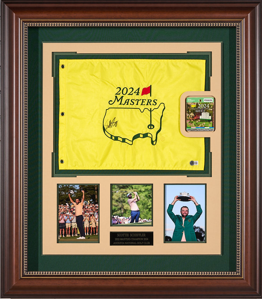 2024 Masters Champion Scottie Scheffler with Authenticated Signed 2024 ...