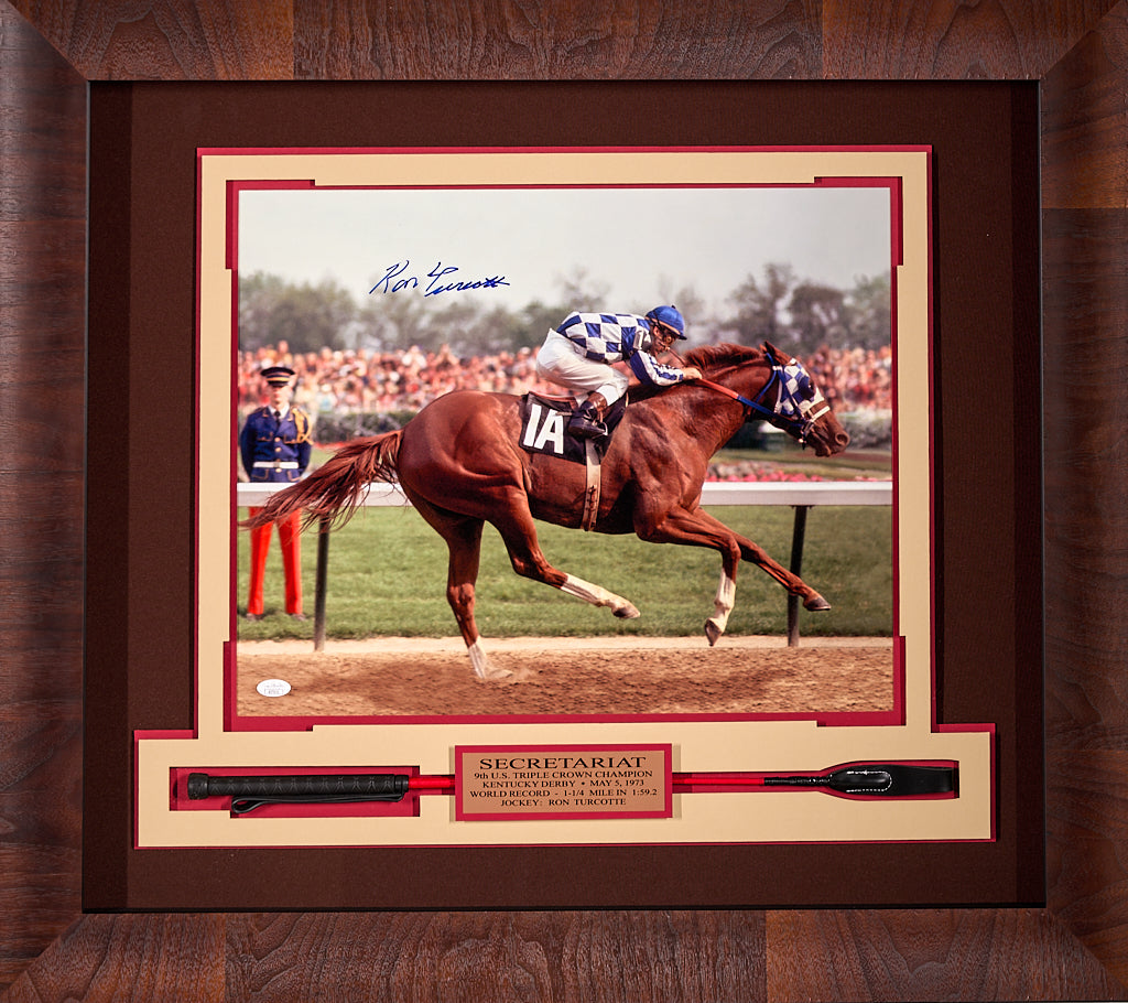 Secretariat GOAT Kentucky Derby Color Photo with JSA Authenticated sig ...