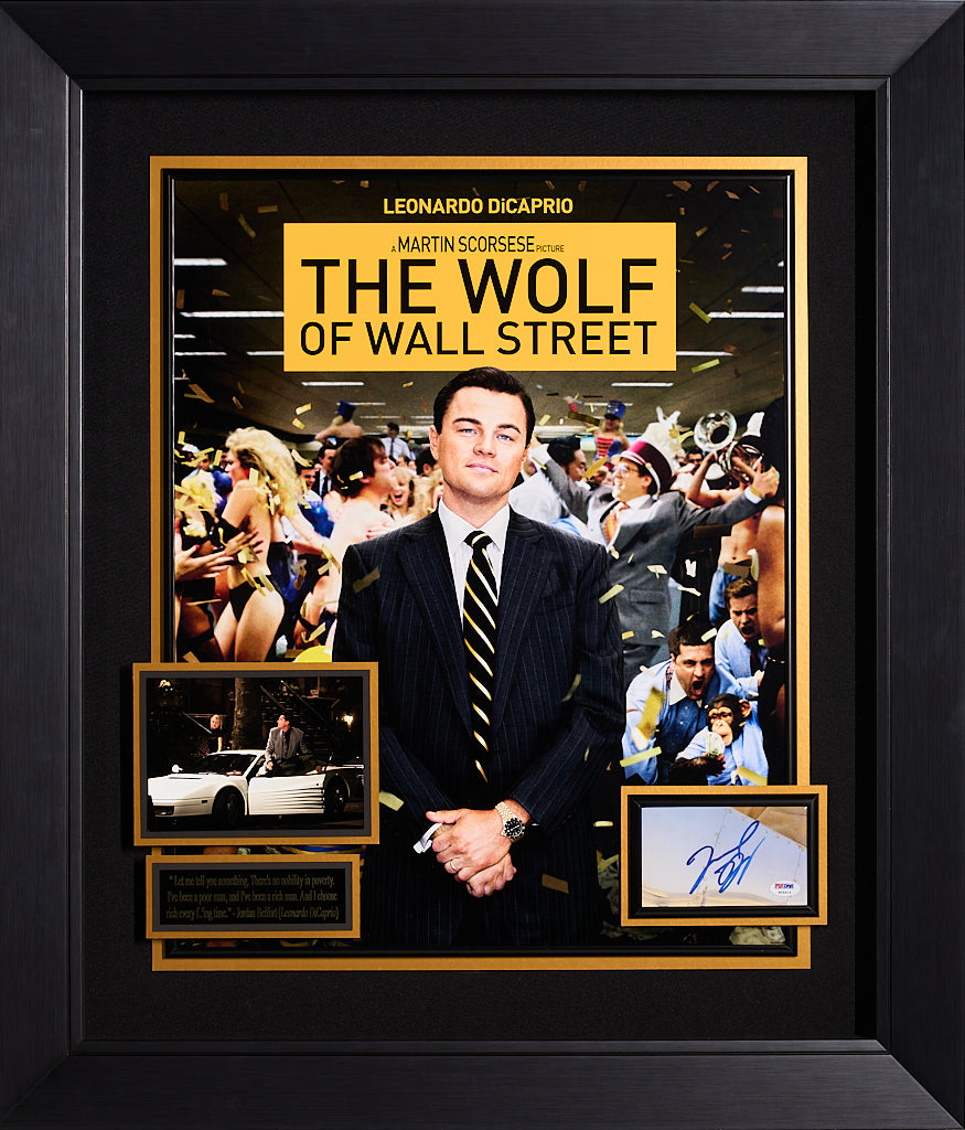 The Wolf of Wall Street with Authenticated Signature of Leonardo DiCap ...