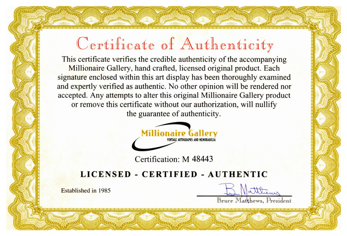 Gene Simmons from Kiss with Beckett Authenticated Encased Signature ...