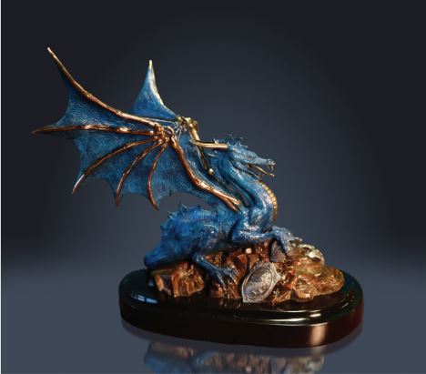 Next (LG) Bronze Statue by artist Bill Toma – Millionaire Gallery