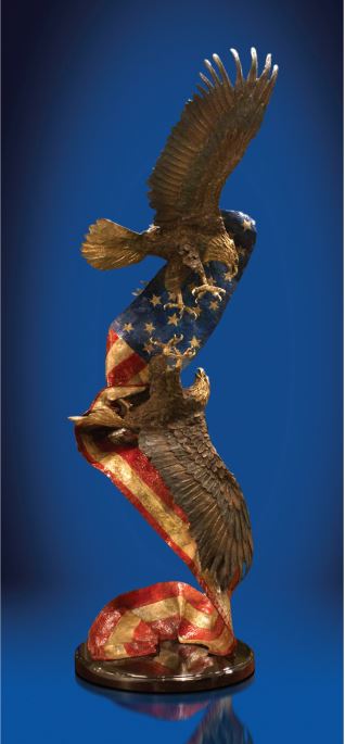 Reflections of America Bronze Statue by artist Laran Ghiglieri ...