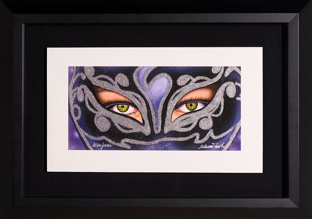 "Alexa Mask" 1/25 Painting JSA Authenticated Signed by Harley Davidson ...