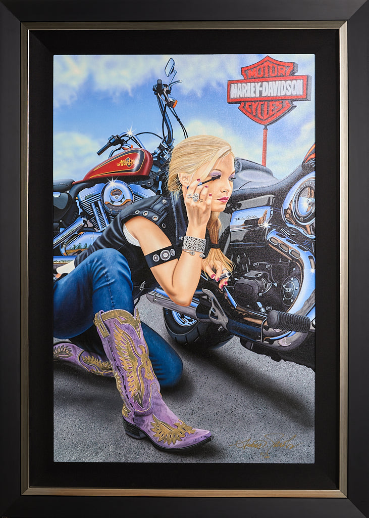 Finishing Touches - Harley Davidson painting by Scott Jacob Number 71 ...