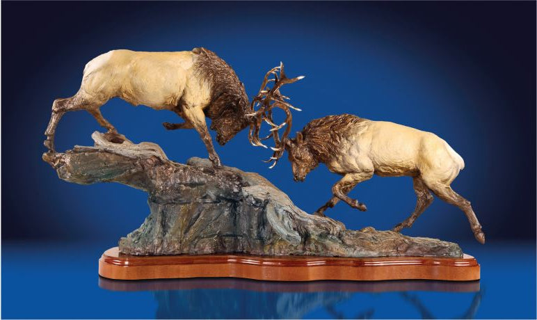 The Challenge Bronze Statue by artist Laran Ghiglieri – Millionaire Gallery