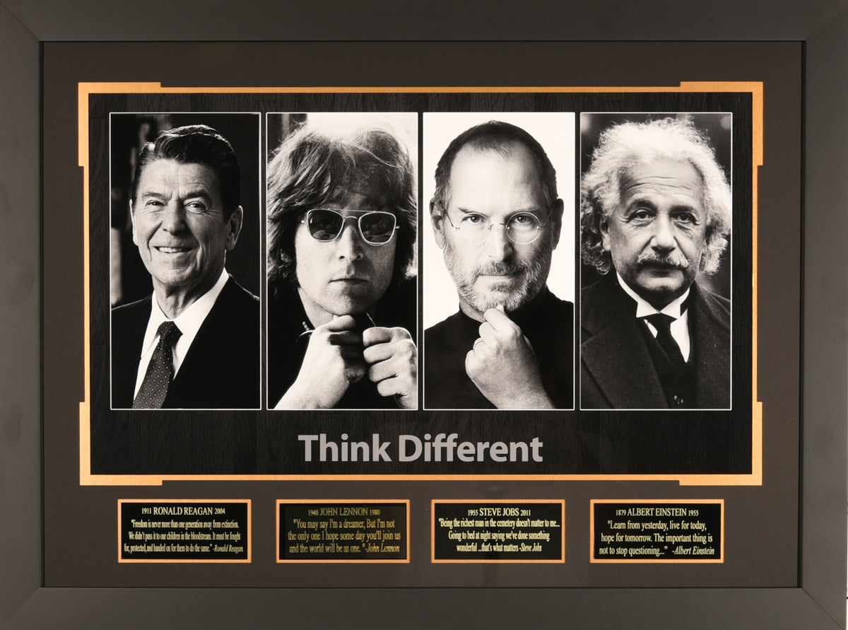 "Think Different" Reagan, Lennon, Jobs and Einstein with Quotes ...