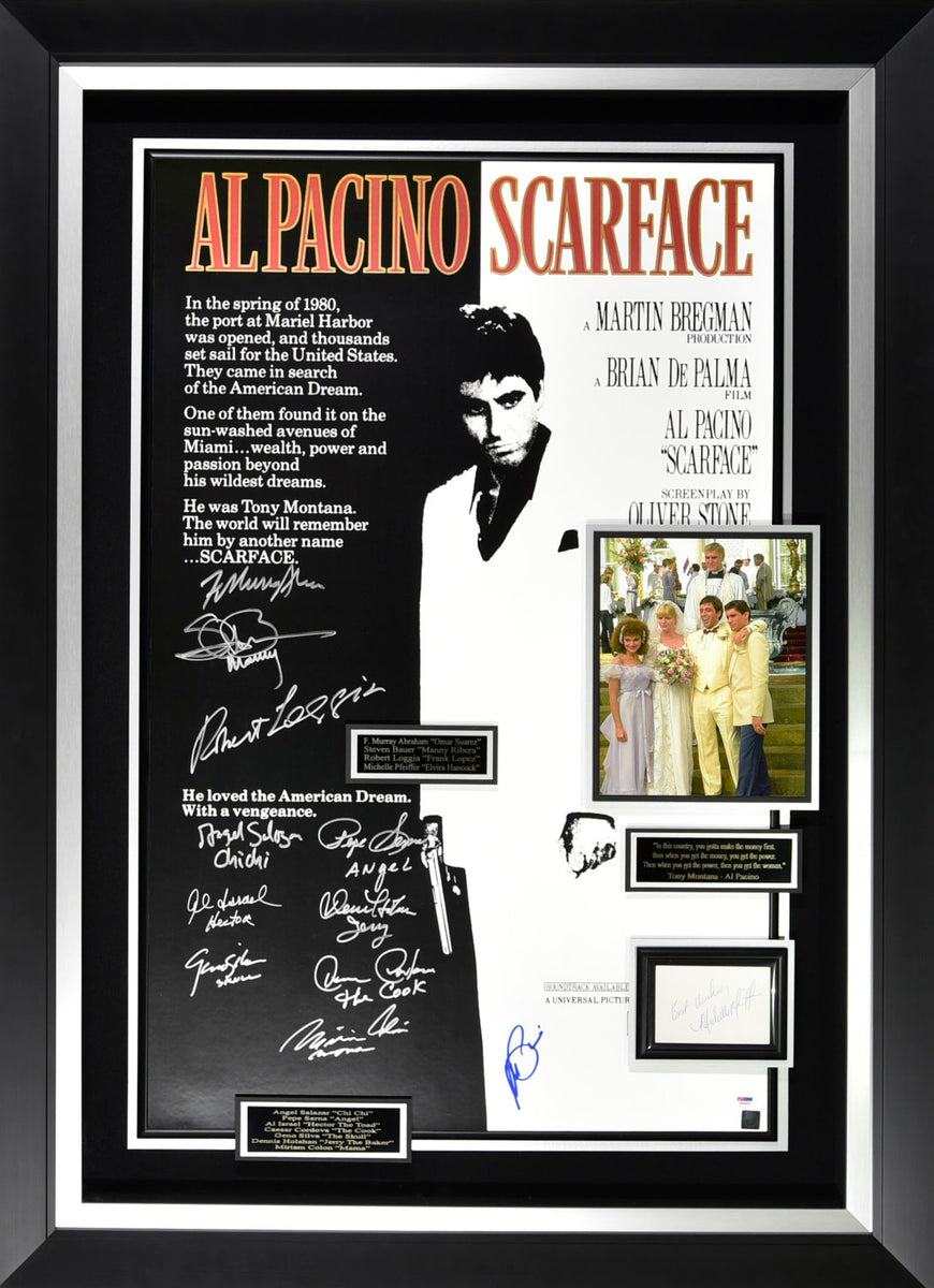 Scarface Cast Signed Display – Millionaire Gallery