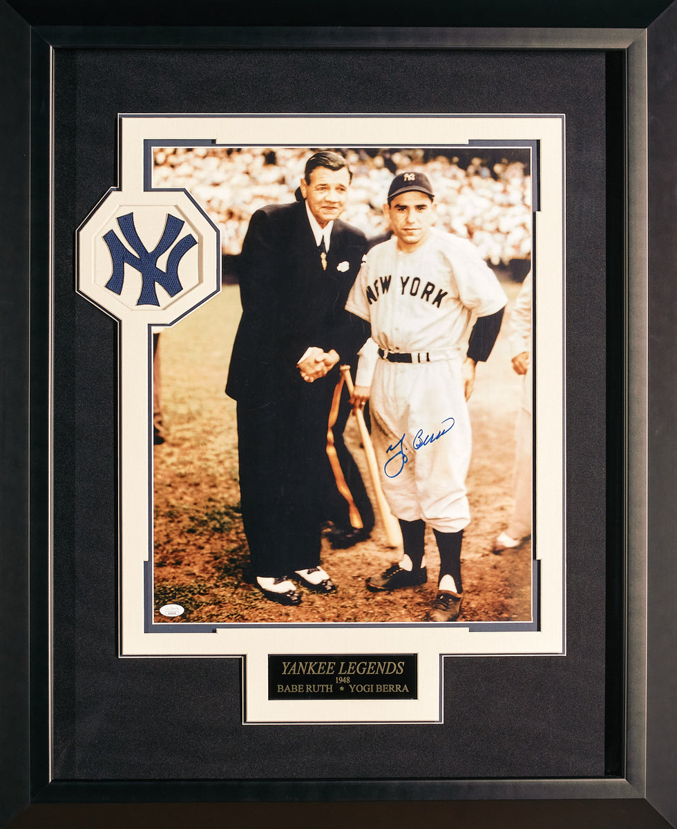 Yankee Legends Babe Ruth & Yogi Berra Autographed Display – Millionaire ...