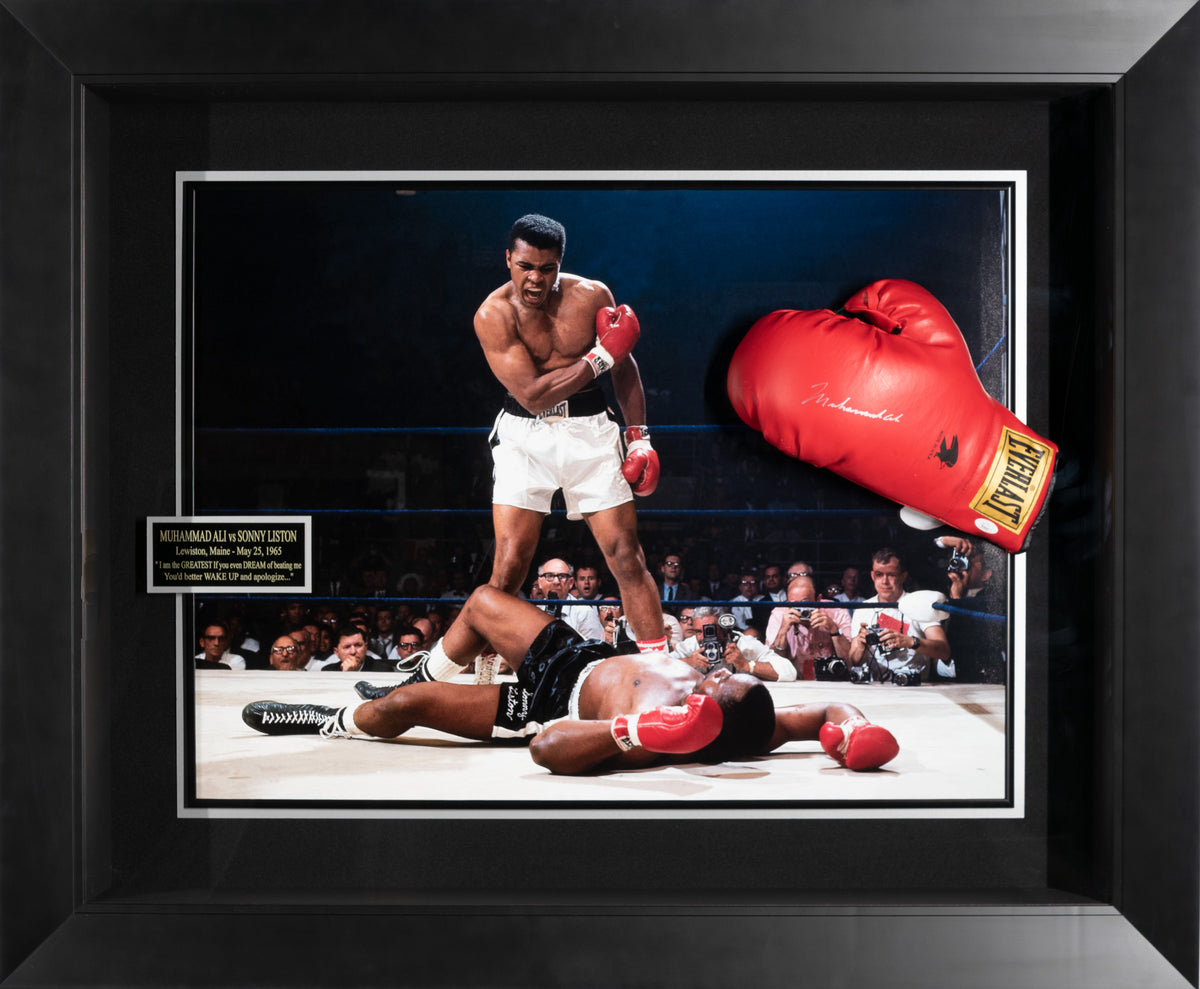 Muhammad Ali KO Sonny Liston with JSA Authenticated Signed Ali Boxing ...