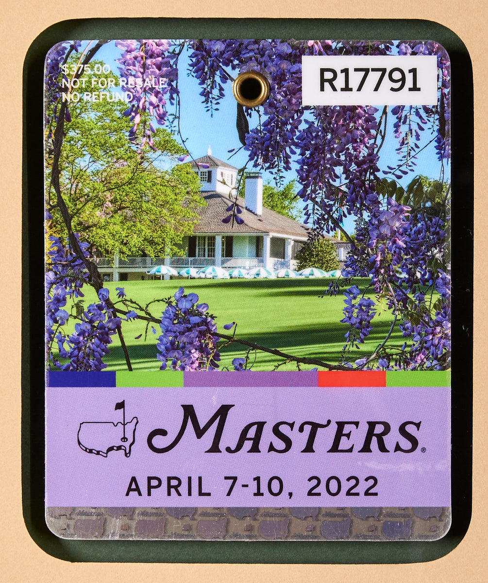 2022 Masters Signed Flag with ticket and photos of Scott Scheffler ...