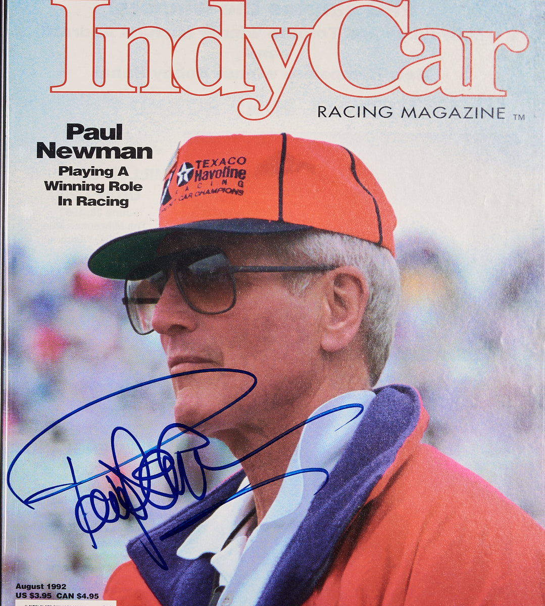 Paul Newman with Authenticated Signed IndyCar Magazine Cover ...