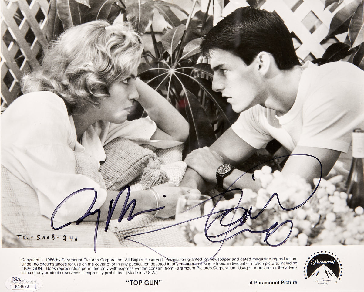 Top Gun with JSA Authenticated signature from tom Cruise and Jerry Bru ...