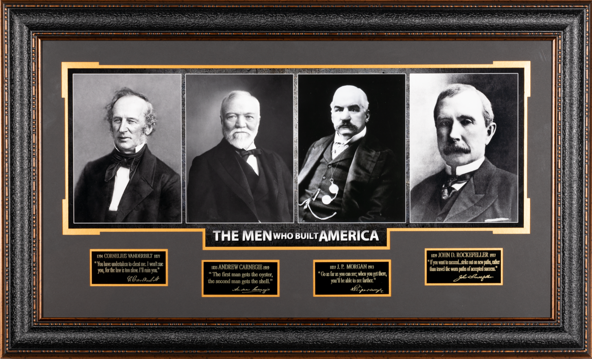 The Men Who Built America with Engraved Signatures - 22"x36" - TM7255 ...